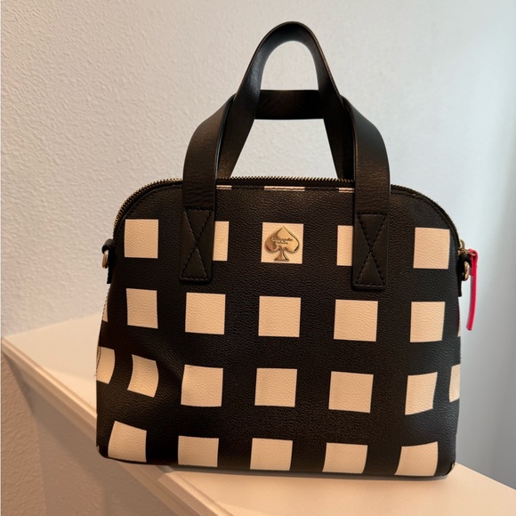 kate spade | Bags | Kate Spade Black And White Checkered Womens Bag ...
